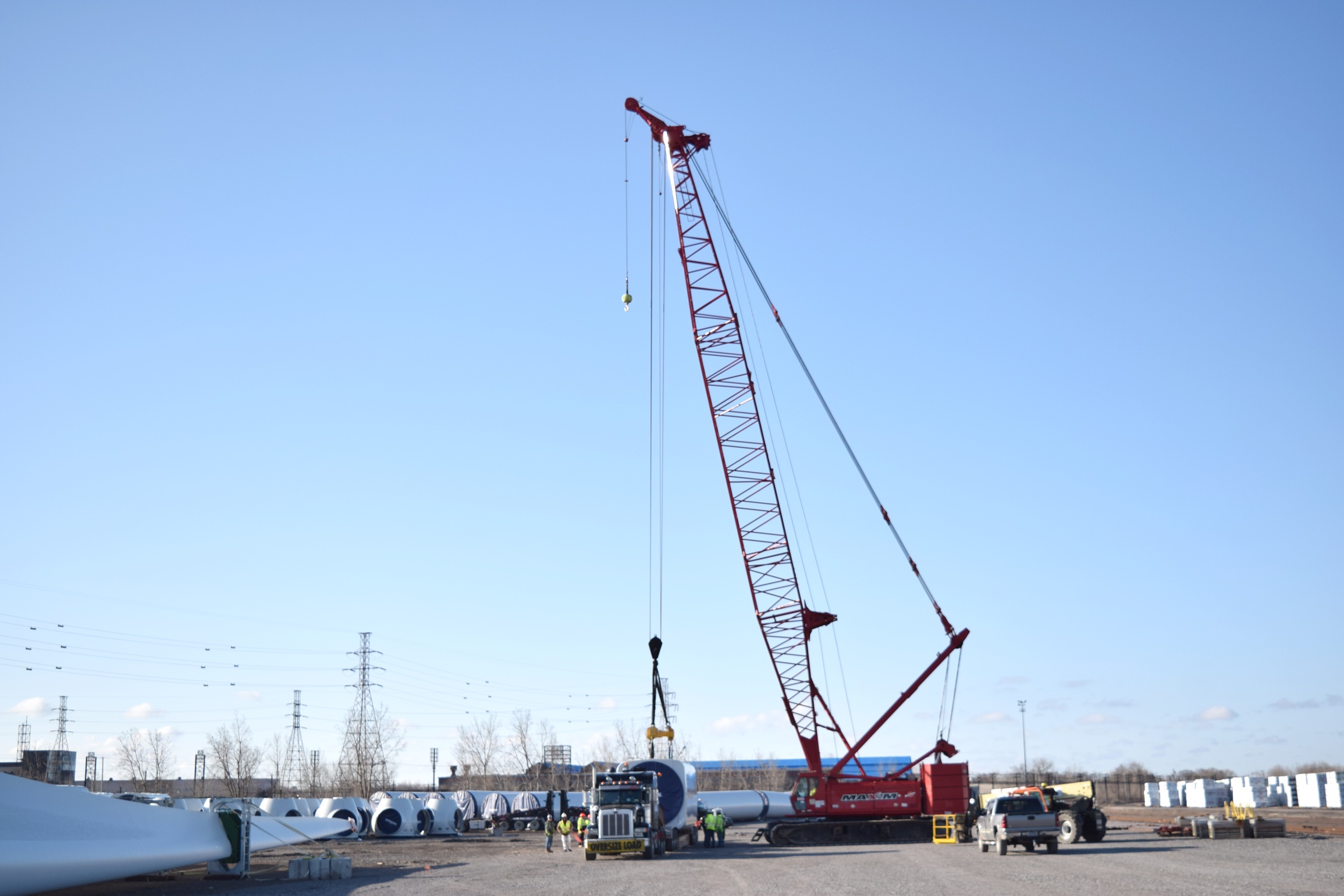 Arkwright wind project a quarter done; town sees improved roads ...